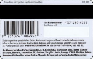 Functional Card: Edeka - Wir lieben Lebensmittel (Front 4 symbols ...