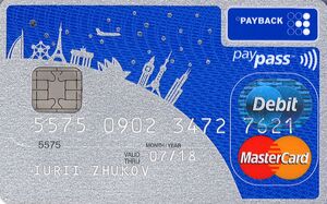 Bank Card: Mastercard Payback (Bank Zachodni WBK, PolandCol:PL-MC-0013.08
