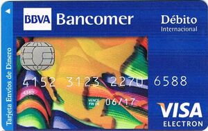 Bank Card: BBVA Bancomer (Bancomer, MexicoCol:MX-VE-0026.02