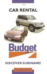 Functional Card: Budget - Car Rental (Advertising and Promotion ...
