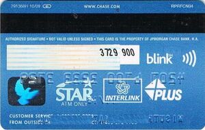 Bank Card: Chase (JPMorgan Chase Bank, United States of AmericaCol:US ...