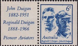 Stamp: John and Reginald Duigan - Aviation Pioneers (Australia(Famous ...
