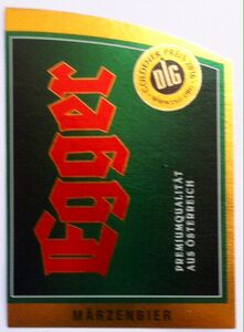 Drink Label: Egger Märzenbier (Fritz Egger GmbH & Co., AustriaCol:AT ...
