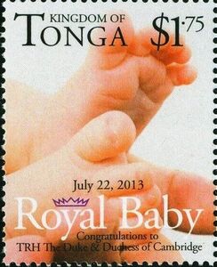 Stamp: Birth of Prince George of Cambridge (Tonga(Birth of Prince ...