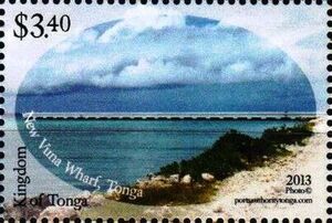 Stamp: New Vuna Wharf, Tonga (Tonga(Cruise ships and wharves) Mi:TO ...