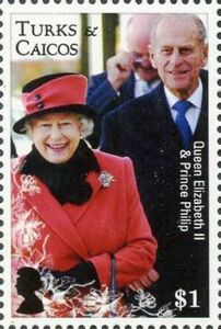 Stamp: Wedding of Queen Elizabeth II and Prince Philip, 60th Anniv ...