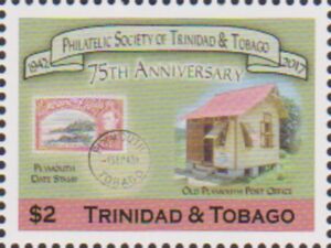 Stamp: Plymouth Post Office and Date Stamp (Trinidad and Tobago(75th ...