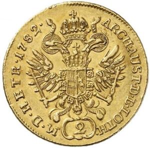 Moneda: 2 Ducats (Trade Coinage) (Monarquía Austro-Húngaro) (1765~1790 ...
