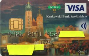 Bank Card: Visa (Krakowski Bank Spółdzielczy, PolandCol:PL-VI-0447