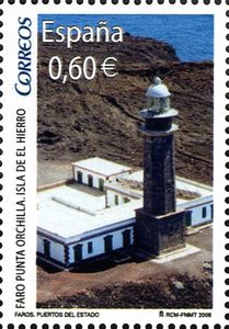 Briefmarke: Lighthouse of Punta Orchilla (Spanien) (Lighthouses (2008 ...