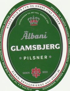 Drink Label: Albani pilsner (Albani Bryggerierne A/S, DenmarkCol:DK-BEER-000301