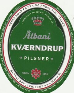 Drink Label: Albani pilsner (Albani Bryggerierne A/S, DenmarkCol:DK-BEER-000309