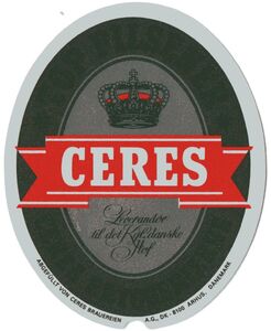 Drink Label: Ceres Top Pilsener (Ceres Breweries, DenmarkCol:DK-BEER-000330