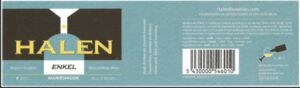 Drink Label: Halen Enkel (Mariënrode Halen, Belgium) Col:BE-BEER-027535