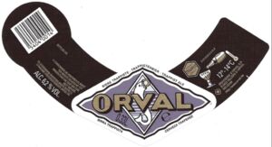 Drink Label: Orval 0,33L (Brasserie d'Orval, BelgiumCol:BE-BEER-027540
