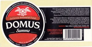 Drink Label: Domus Summa (Cervezas Domus S.L, SpainCol:ES-BEER-001192