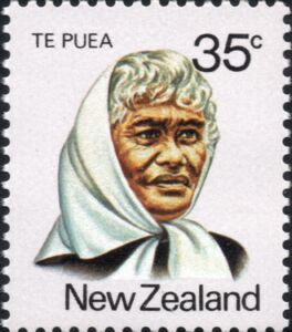 Stamp: Te Puea (New Zealand(Definitives 1980: Maori Portraits) Mi:NZ ...