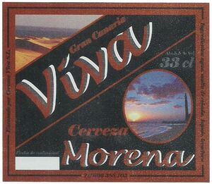 Etiqueta de bebida: Viva morena (Cerveza Viva, EspañaCol:ES-BEER-001204