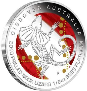 Moneda: 50 Dollars (Frilled Neck Lizard) (Australia) (Productos ...