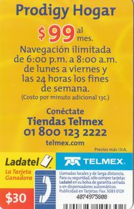 Phonecard: Ya Es Hora De Tener Prodigy (Jacqueline B.) (Telmex ...