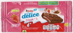 Chocolate Wrapper: Kinder Delice - Fresa (Ferrero de México S.A de C.V ...