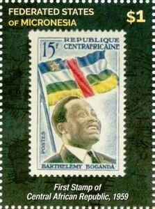 Stamp: Central African Republic (Micronesia, Federated States of(First ...