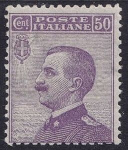 Stamp: King Vittorio Emanuele III (1869-1947) facing left (Italy(King ...
