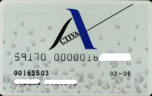 Bank Card: Activa (Nova KBM, SloveniaCol:SI-GM-0017.04