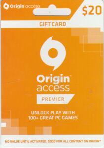 Gift Card: Origin Access Premier (On-Line Games Under 5 Cards ...