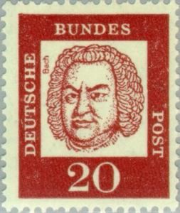 Stamp: Johann Sebastian Bach (1685-1750), composer (Germany, Federal ...