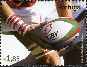 Selo: Tribute to the Portuguese Rugby Team (Portugal(Apoio à Seleção ...