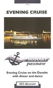Functional Card: Mahart passnave - Evening Cruise (Advertising and ...