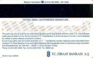 Bank Card: Head Office : Ankara (T.C. Ziraat Bankasi, Türkiye (Turkey ...