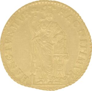 Coin: ¼ Gulden (muntmeesterpenning - 5 Stuiver - gold edition - OMS ...