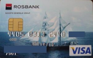 Bank Card: Sailing vessel (Rosbank, RussiaCol:RU-VI-1418