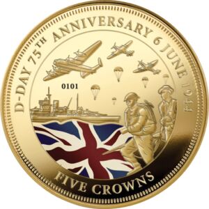 Coin: 5 Crowns (D-Day 75th anniversary commemorative) (Tristan da Cunha ...
