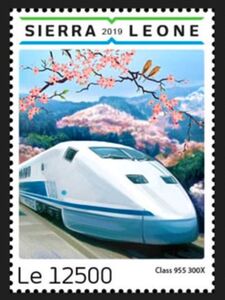 Stamp: Class 955 300X (Sierra Leone(Japanese Speed Trains (2019)) Mi:SL ...