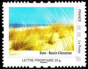 Stamp: Dune Bassin d'Arcachon (France: Personalized stamps(Collector: The France I like (4 ...