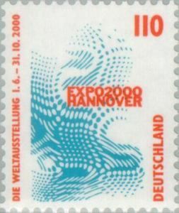 Stamp: Emblem of EXPO 2000 World's Fair, Hanover (Germany, Federal ...