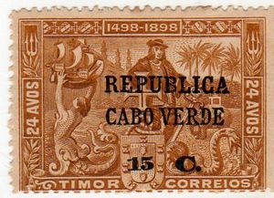 Stamp: Vasco da Gama - on Timor stamp (Cabo Verde) (Vasco Da Gama) Mi ...