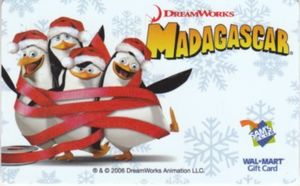 Gift Card: Madagascar (Walmart, United States of America(Movies ...