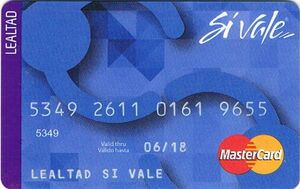 Bank Card: Sí Vale Lealtad (Sivale, MexicoCol:MX-MC-0143