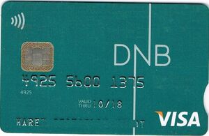 Bank Card: DNB (DnB NOR Bank ASA, NorwayCol:NO-VI-0037