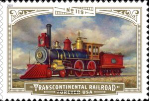 Stamp: Locomotive No. 119 (United States of America(150th Anniversary ...