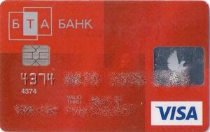 Bank Card: BTA Bank (BTA Bank, BelarusCol:BY-VI-0029.02