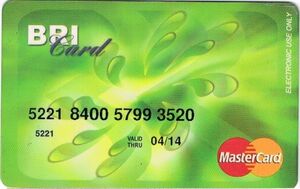 Bank Card: BRI Card (BRI (Indonesia), IndonesiaCol:ID-MC-0056.01
