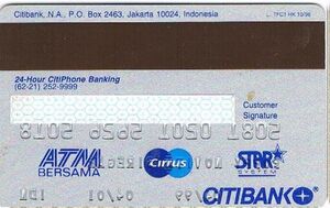 Bank Card: Citicard (Citibank, Indonesia) Col:ID-CR-0002-1