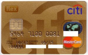 Bank Card: flex citi MasterCard (03/12) (Citibank, GreeceCol:GR-MC-0120.03