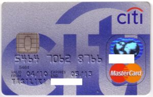Bank Card: citi MasterCard (11/08) (Citibank, GreeceCol:GR-MC-0011.05
