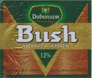 Drink Label: Bush Amber (Dubuisson, Belgium) Col:BE-BEER-000346